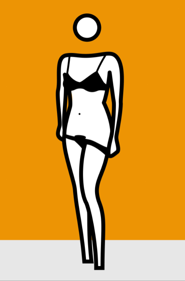 Woman Undressing 1 Julian Opie