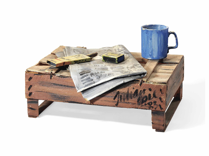 Still life with newspaper. | Julian Opie